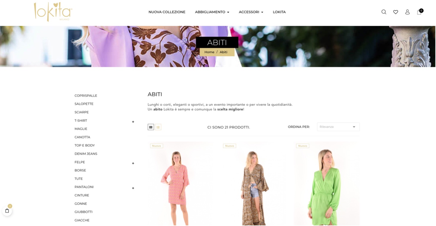 È online il nostro nuovo shop! • Lokita Milano